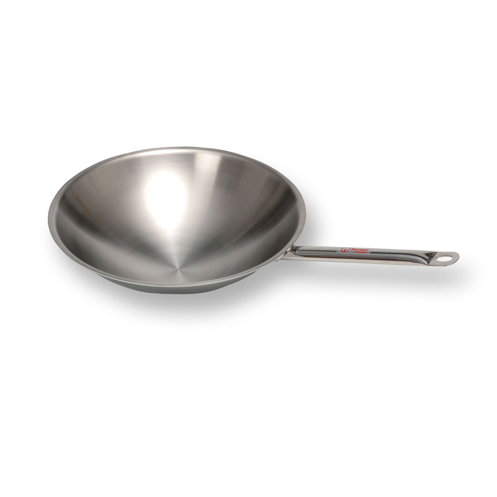 Berner WPR1ITC Wok-Pfanne Edelstahl für ITC Geräte | GastroXtrem ...