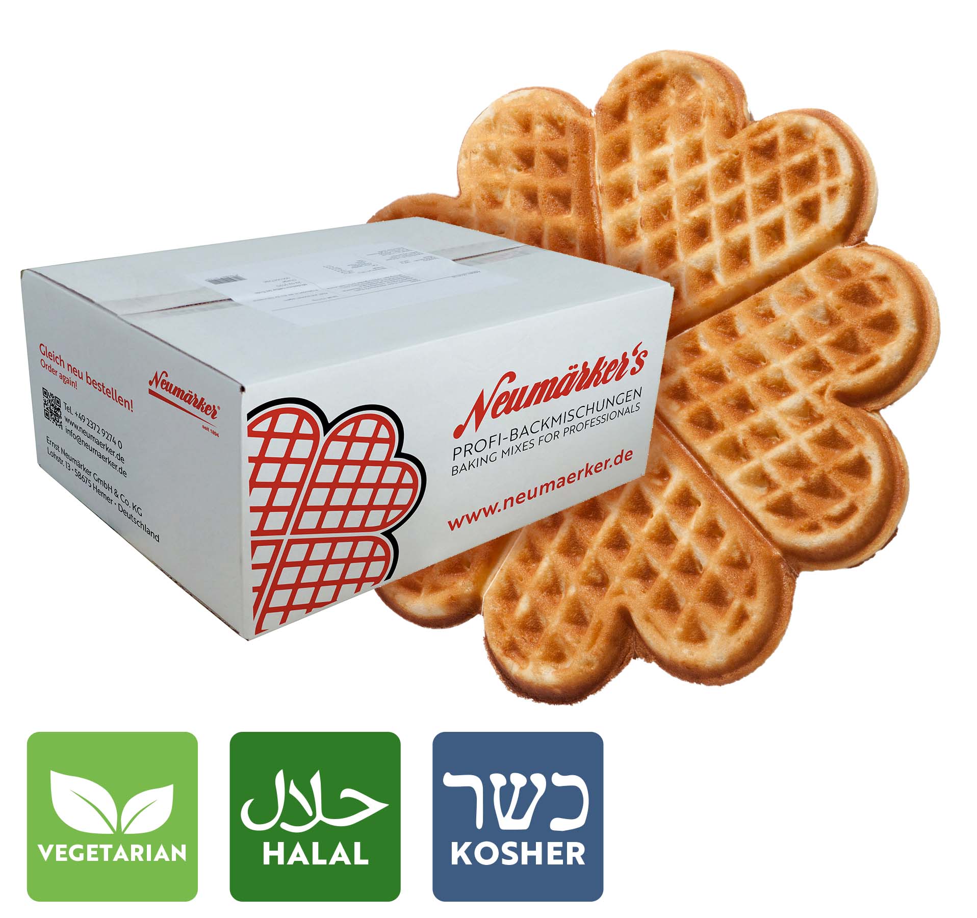 Neumärker Waffel-Ready-Mix - Fertigmischung 05-20122 | GastroXtrem ...