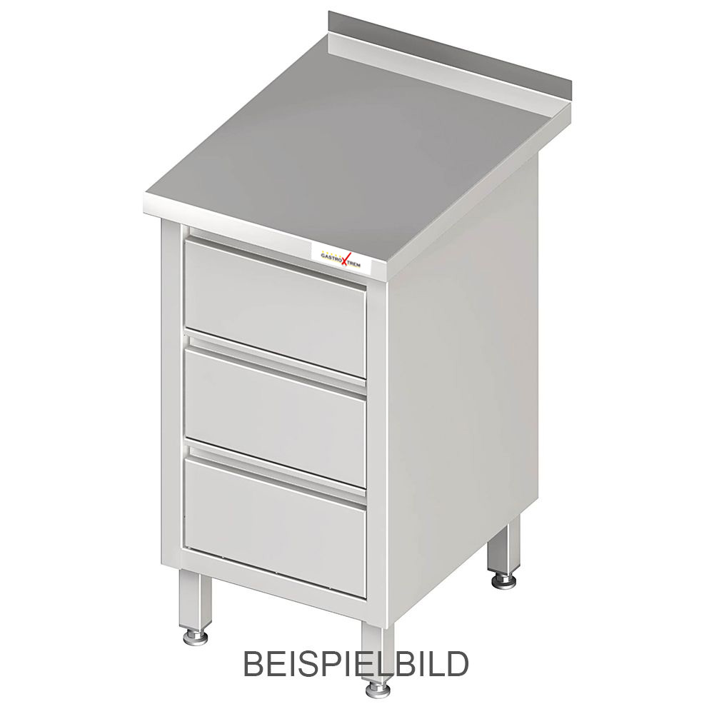 GASTROXTREM Edelstahl Schubladenschrank mit 3 Schubladen - versch. Ausführungen ...